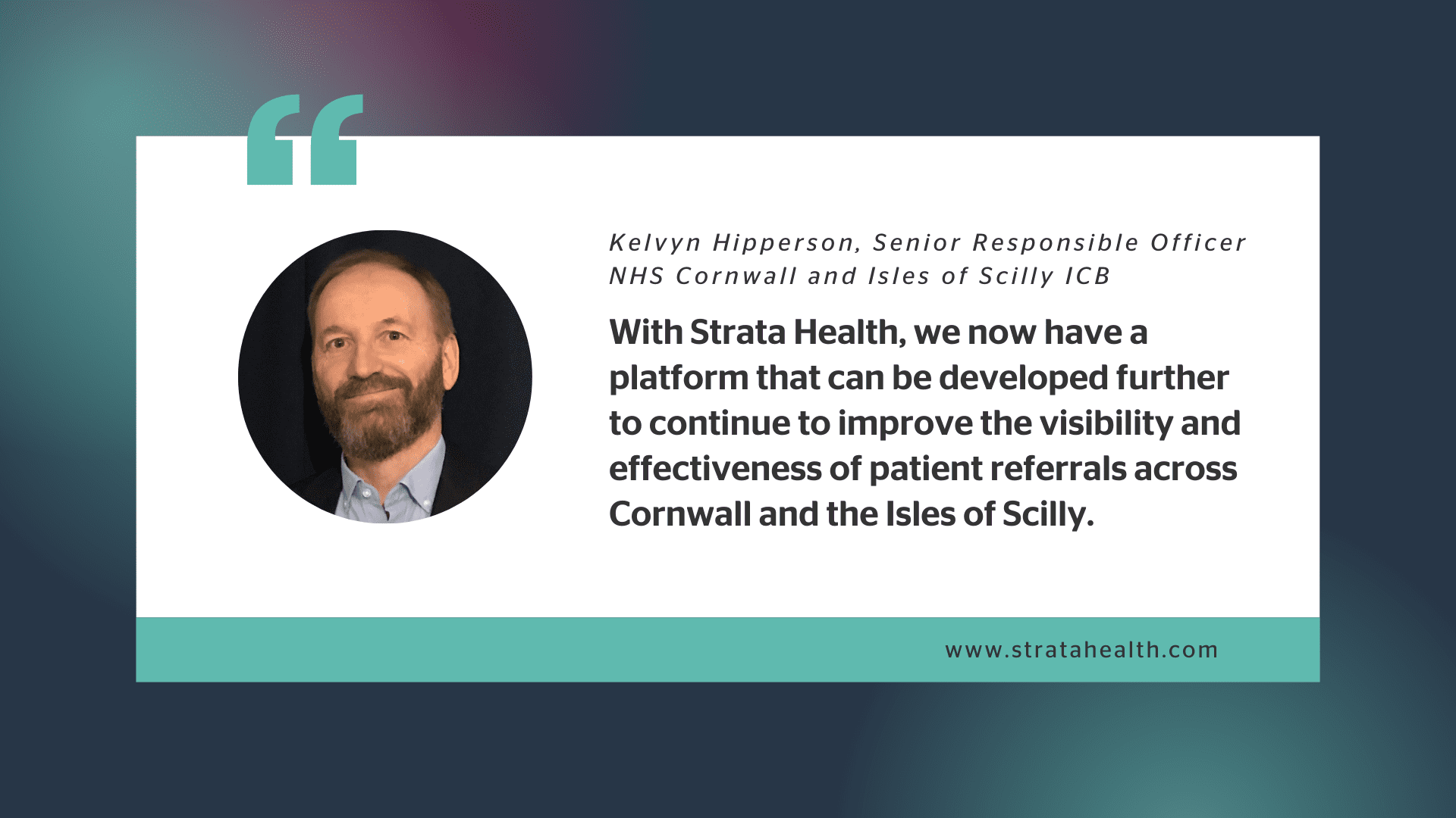 Cornwall and Isles of Scilly ICB Launch Strata Health Platform | Strata ...